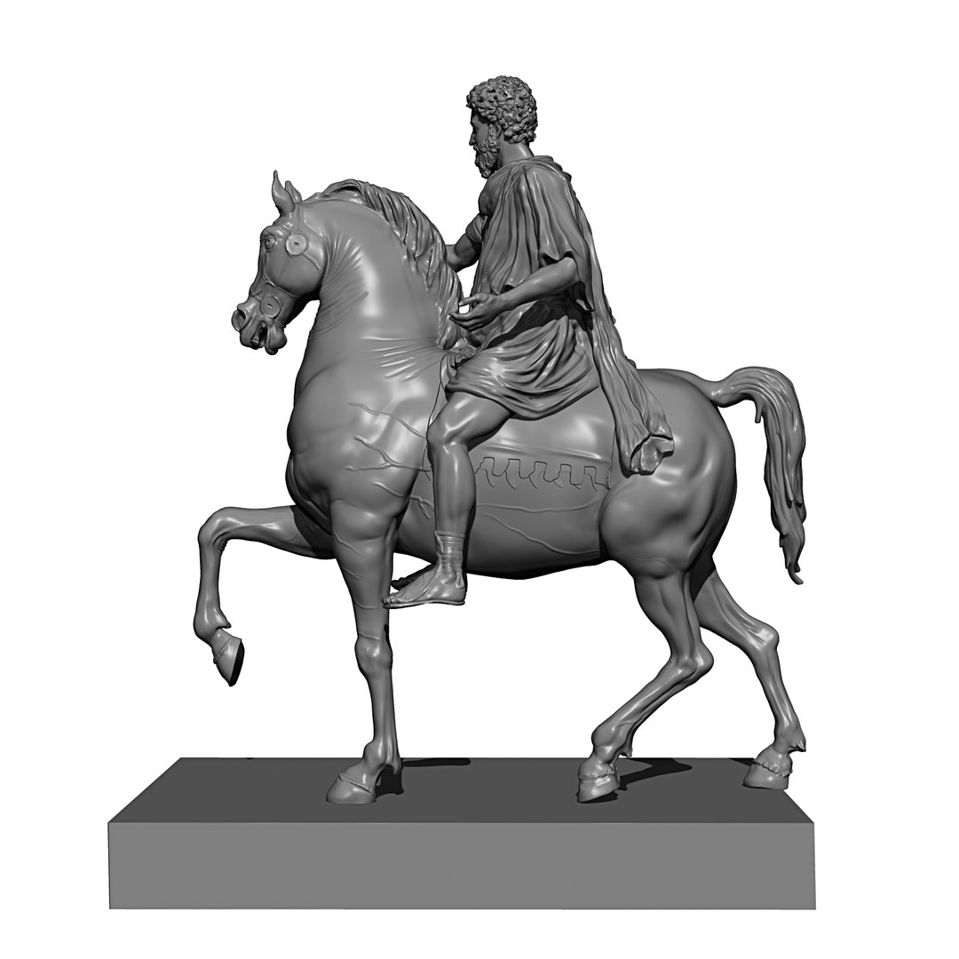 3d Model Marcus Aurelius Equestrian Statue