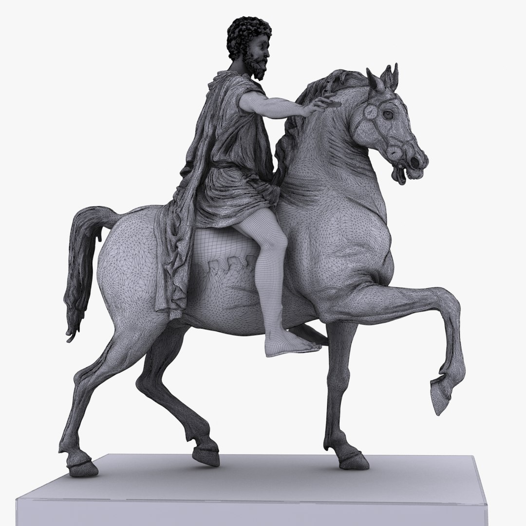 3d Model Marcus Aurelius Equestrian Statue