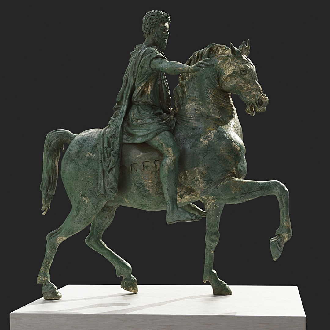 3d Model Marcus Aurelius Equestrian Statue
