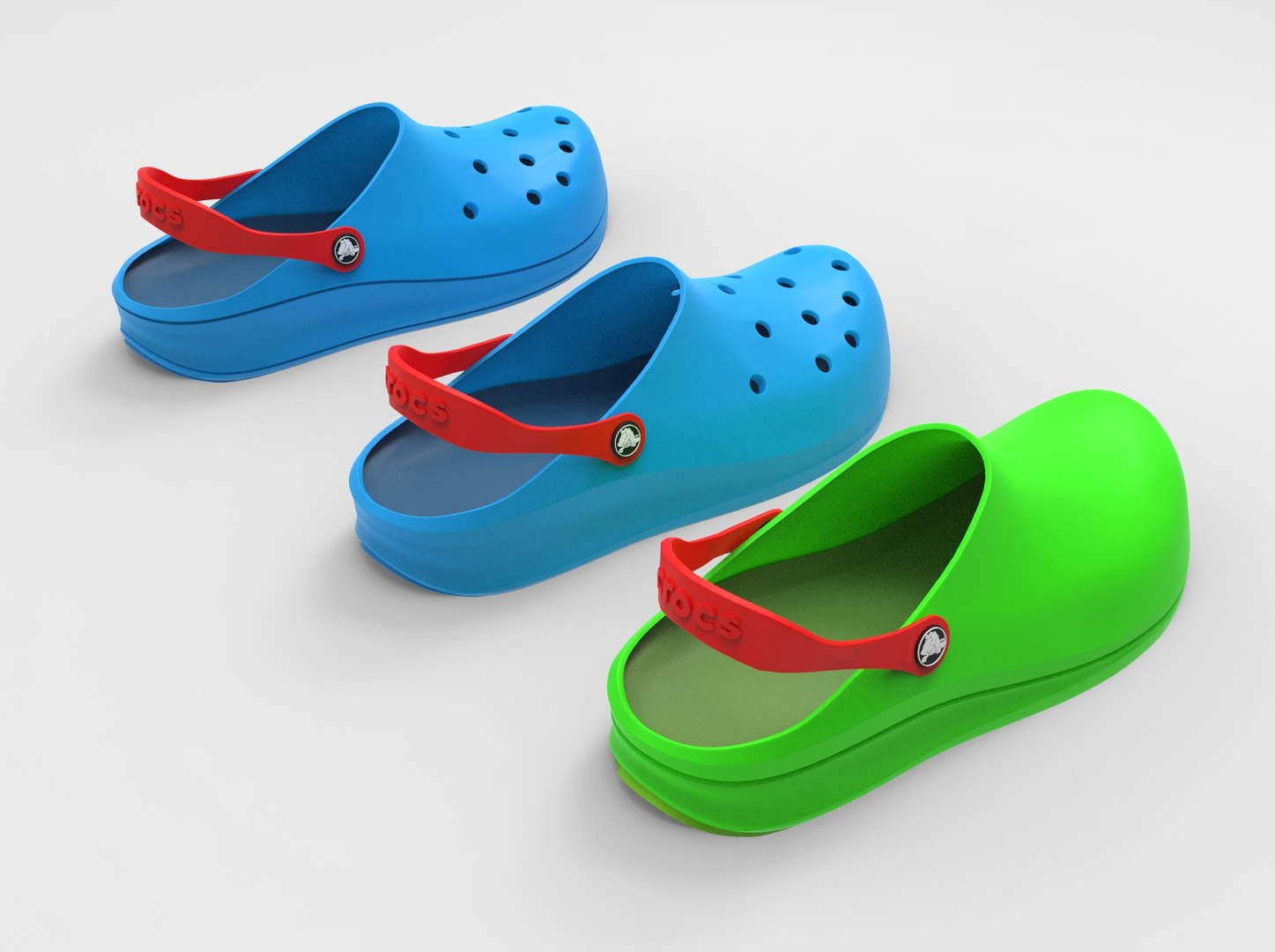 3D Crocs Shoes - TurboSquid 1504414