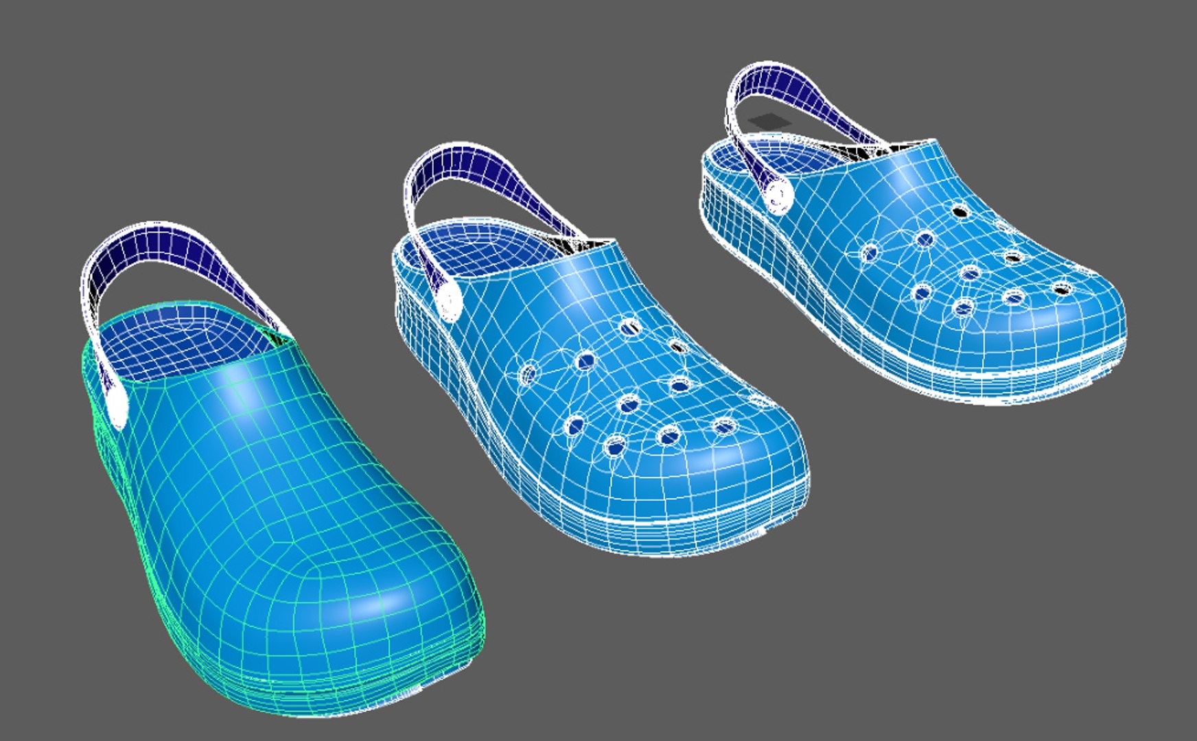 3D Crocs Shoes - TurboSquid 1504414