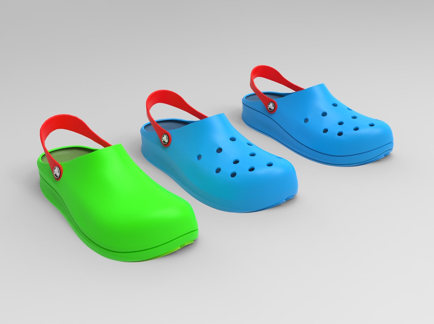 3D Crocs Shoes - TurboSquid 1504414