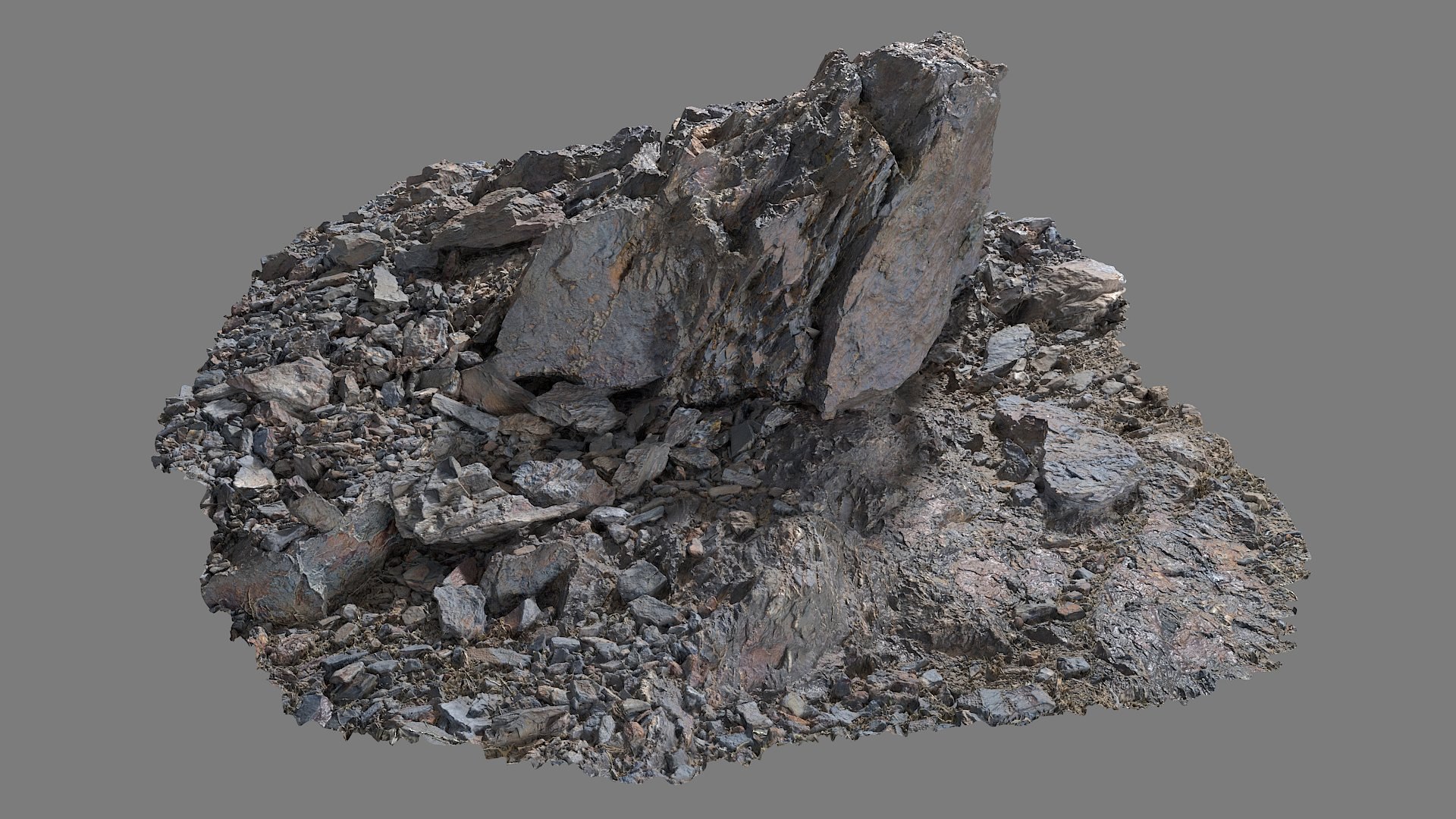 3D Assembly Ground Rock 25 Model - TurboSquid 2003758