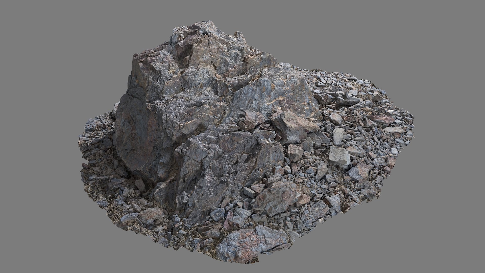 3D Assembly Ground Rock 25 Model - TurboSquid 2003758