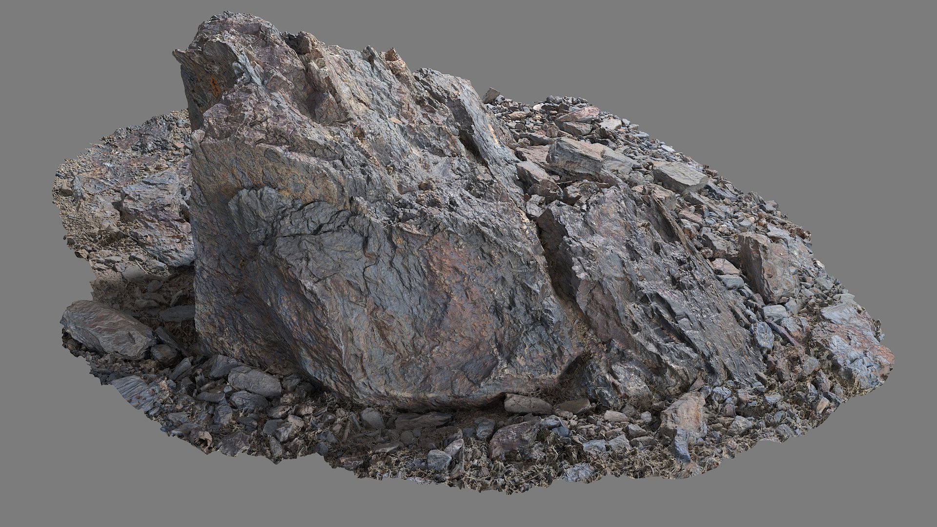 3D Assembly Ground Rock 25 Model - TurboSquid 2003758