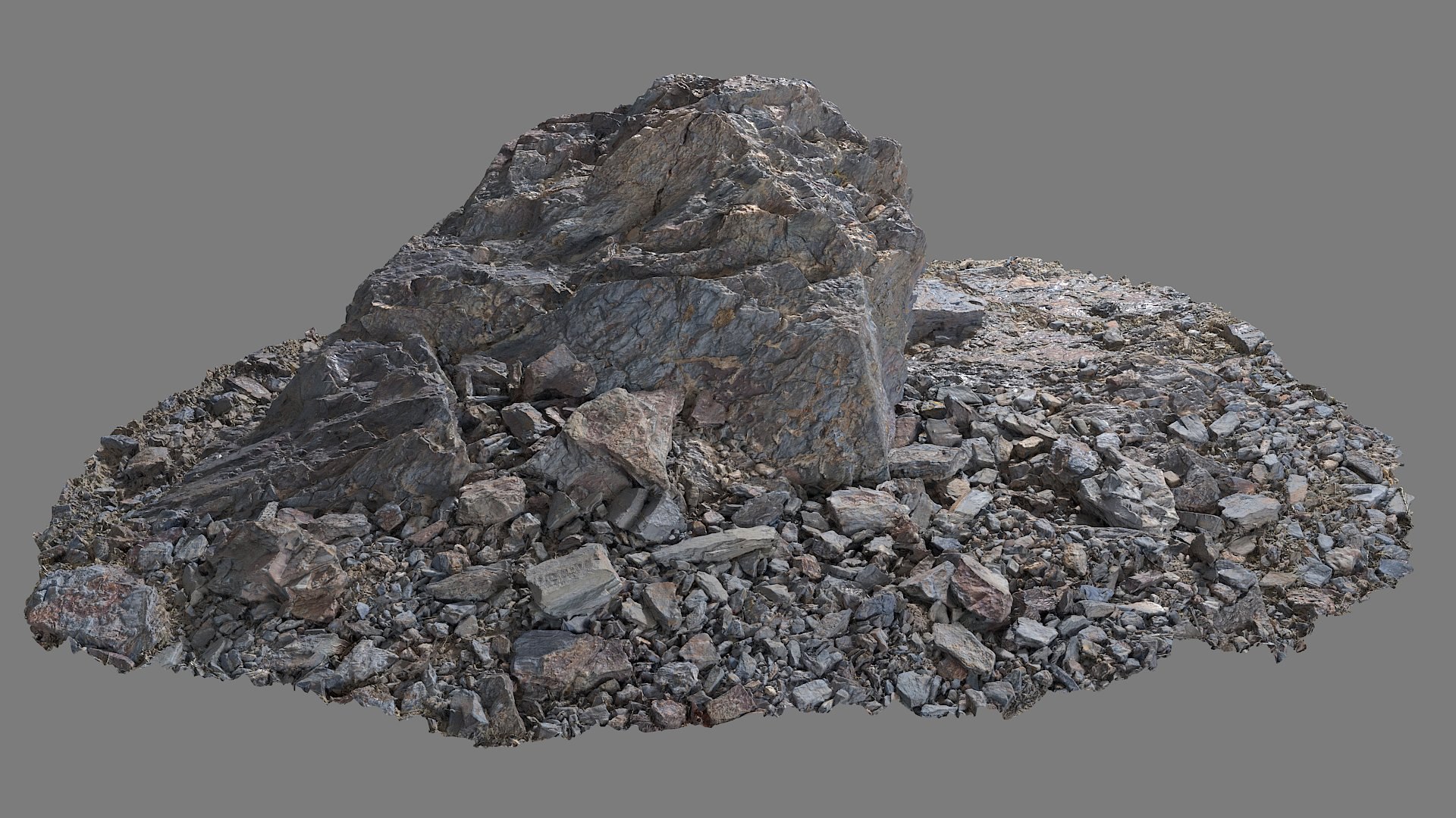 3D Assembly Ground Rock 25 Model - TurboSquid 2003758