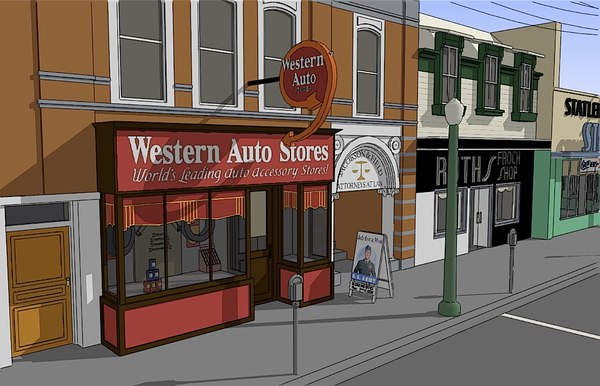 3d 3ds 1955 city hill valley