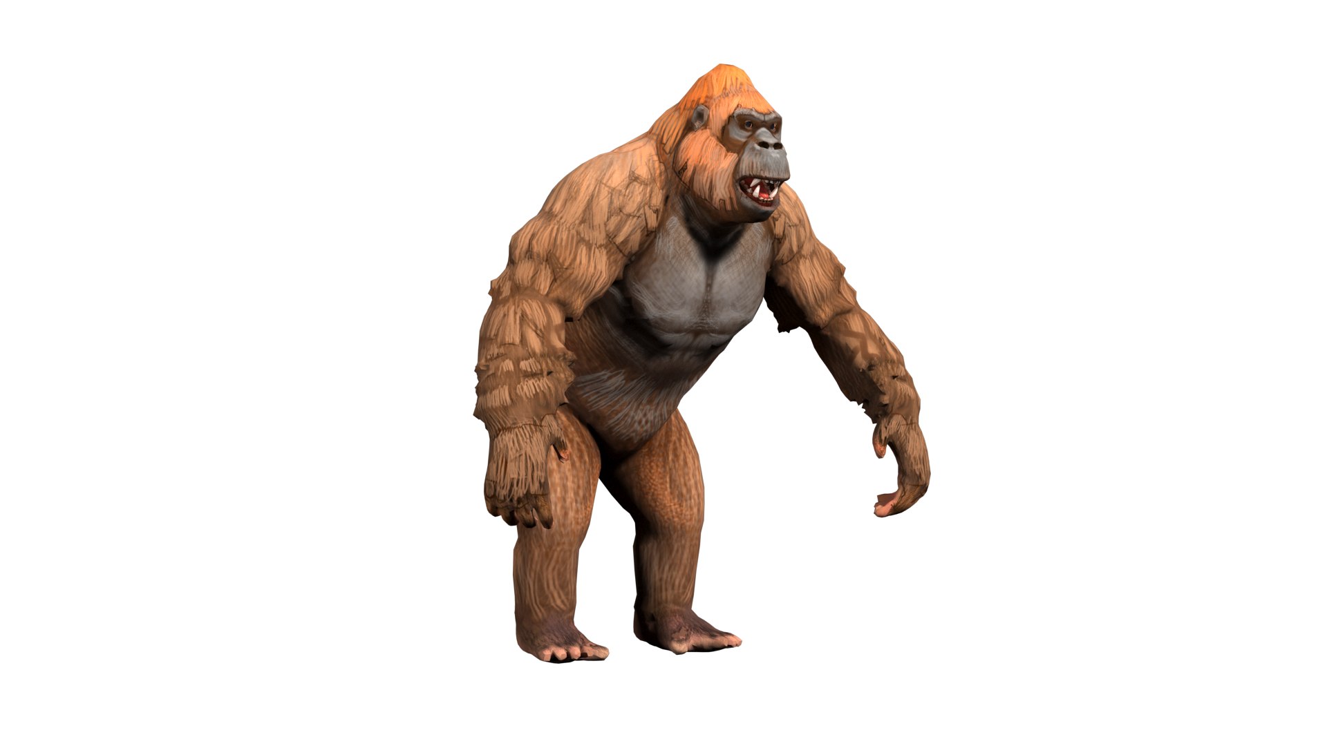 Gorilla Rig High-poly Textured 3D Model - TurboSquid 2339049