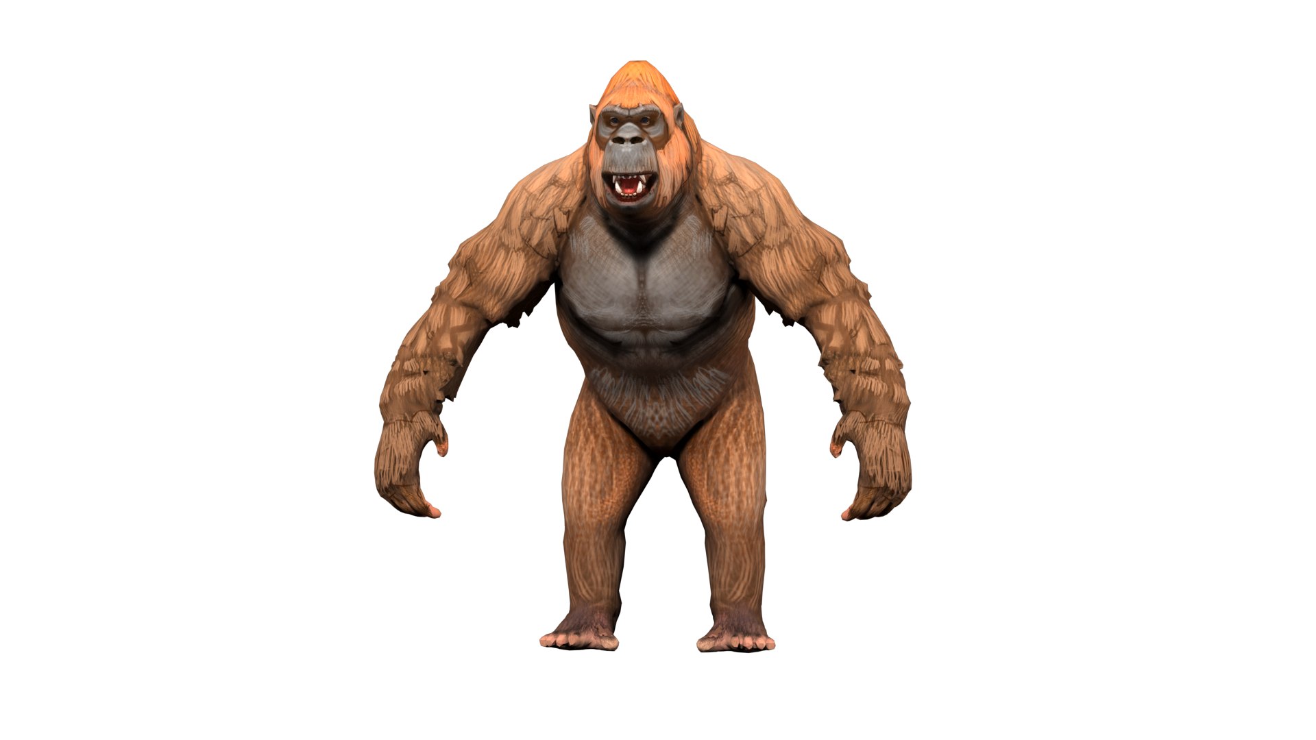 Gorilla Rig High-poly Textured 3D Model - TurboSquid 2339049