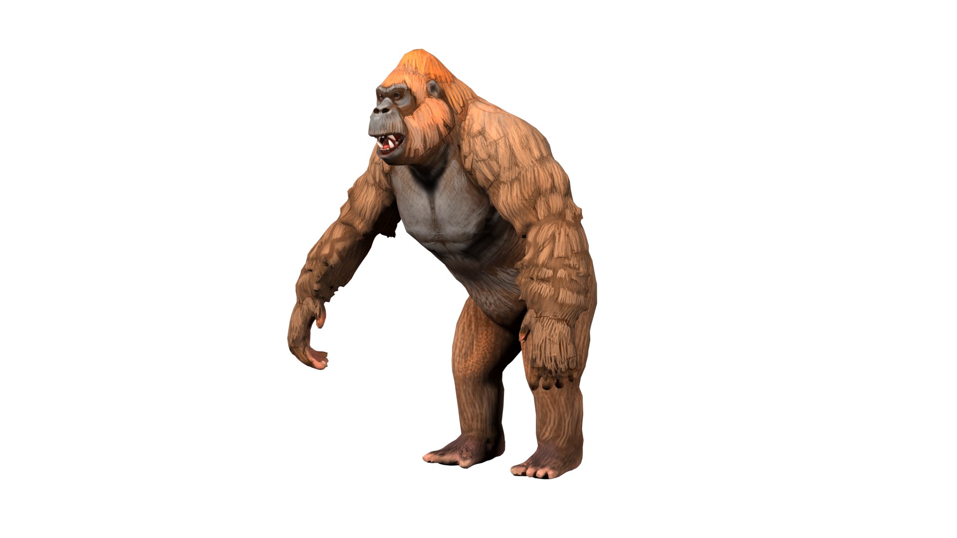 Gorilla Rig High-poly Textured 3D Model - TurboSquid 2339049