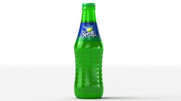 modelo 3d Botella de vidrio Sprite - TurboSquid 1996220