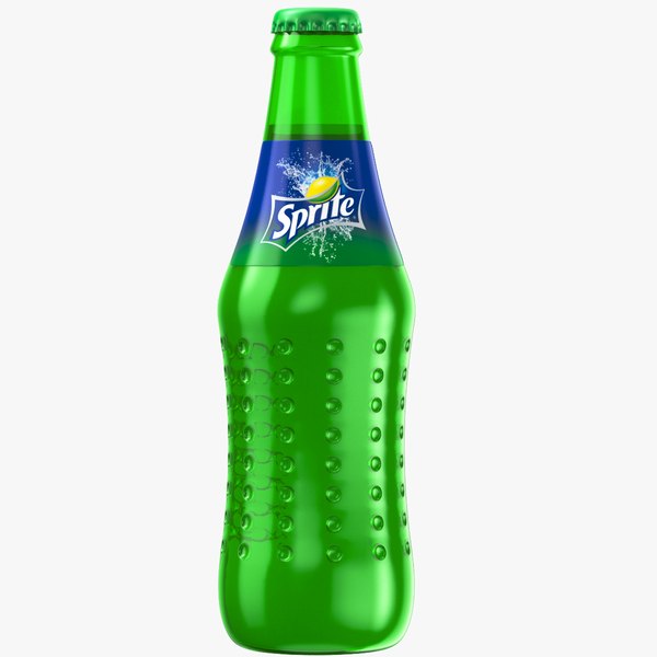 modelo 3d Botella de vidrio Sprite - TurboSquid 1996220