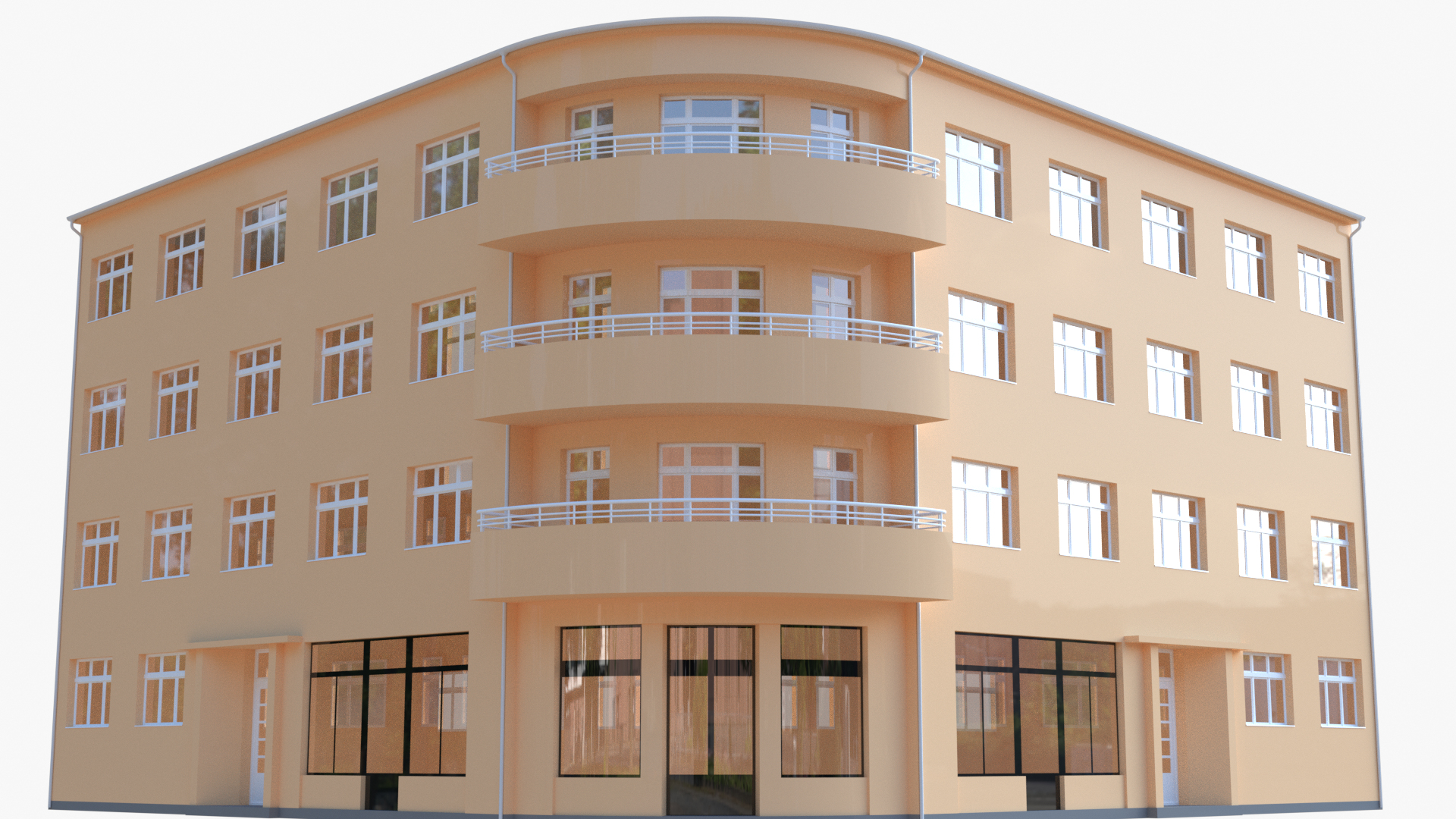 Corner house 3D model - TurboSquid 1714676