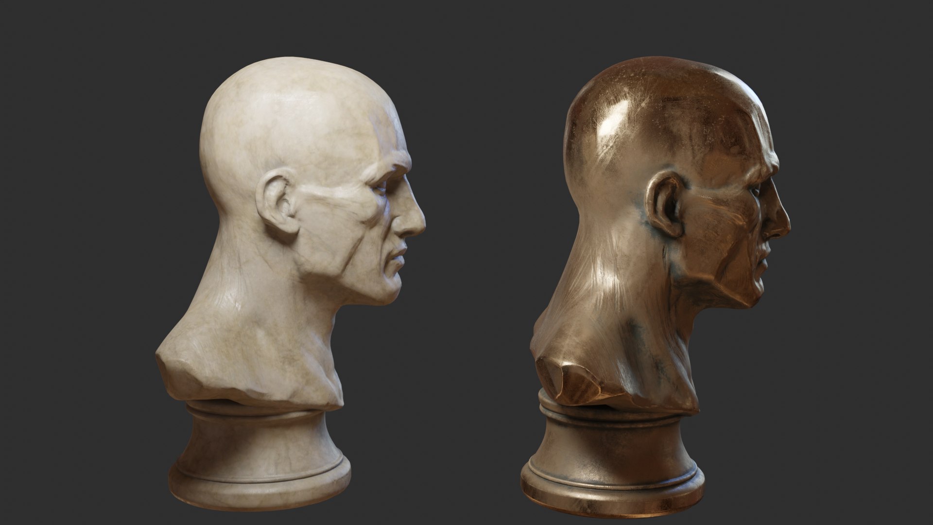 3D Male Bust - TurboSquid 2080494