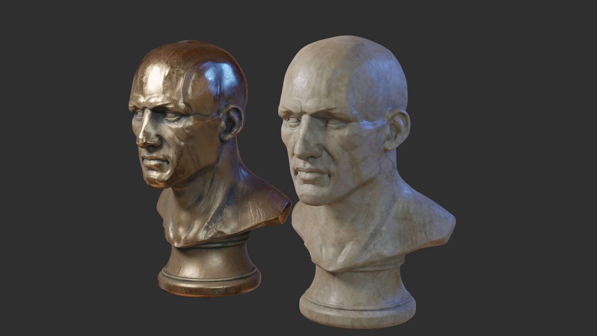 3D Male Bust - TurboSquid 2080494