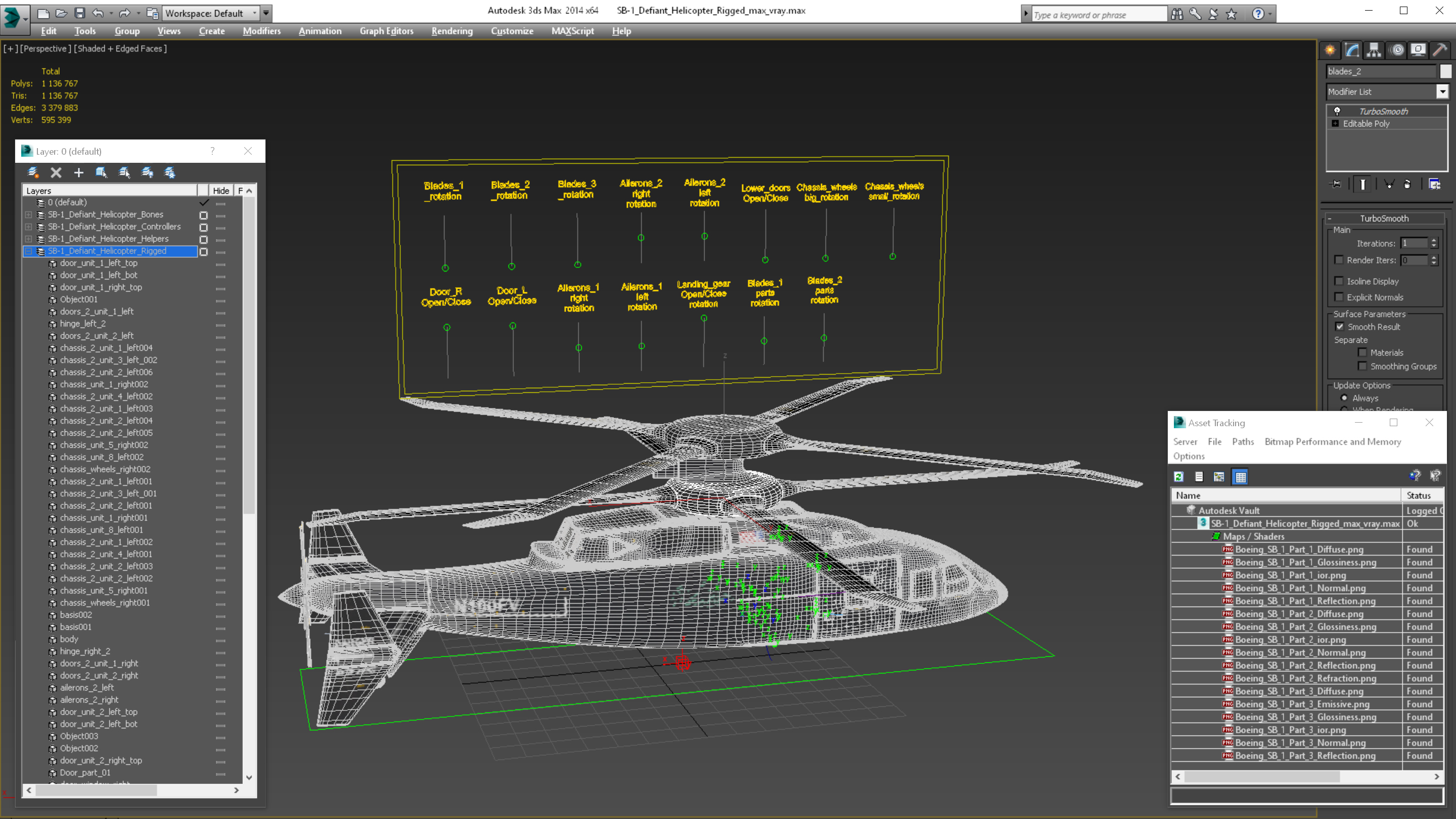3D SB-1 Defiant Helicopter Rigged - TurboSquid 1856510