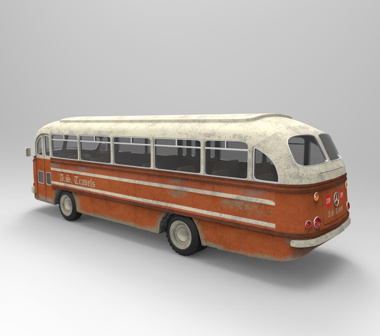 3D Old Bus Model - TurboSquid 1218715