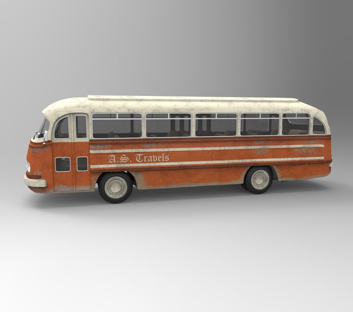 3D Old Bus Model - TurboSquid 1218715