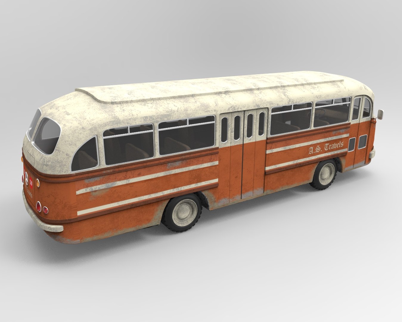 3D Old Bus Model - TurboSquid 1218715