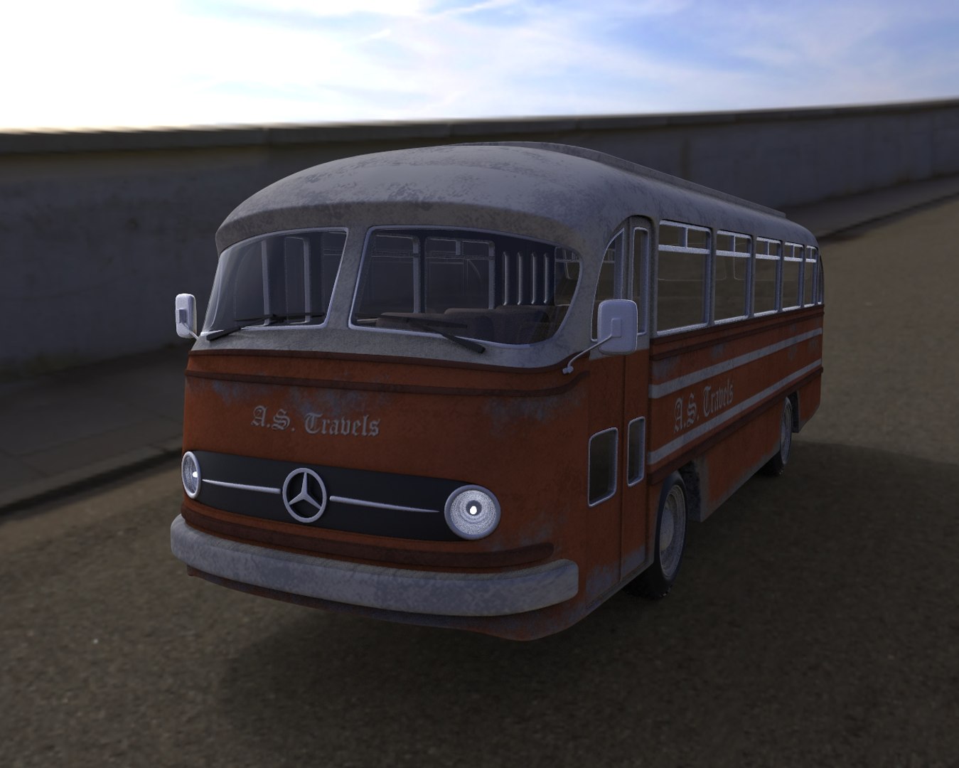 3D Old Bus Model - TurboSquid 1218715