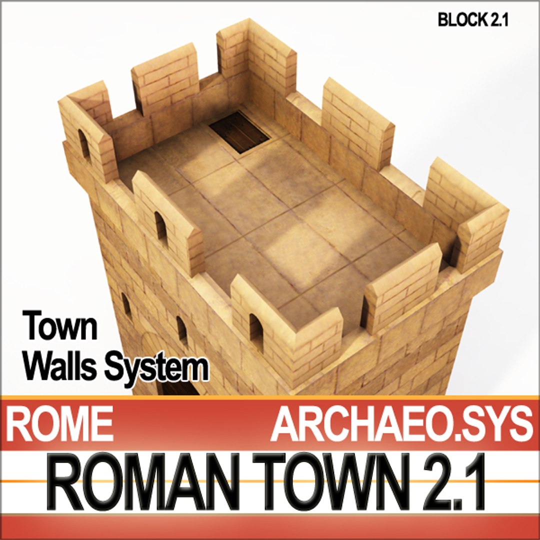 Ancient Roman Town Walls 3ds