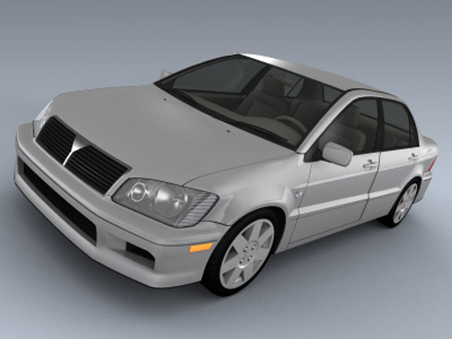 3ds Max Mitsubishi Lancer Es 2003