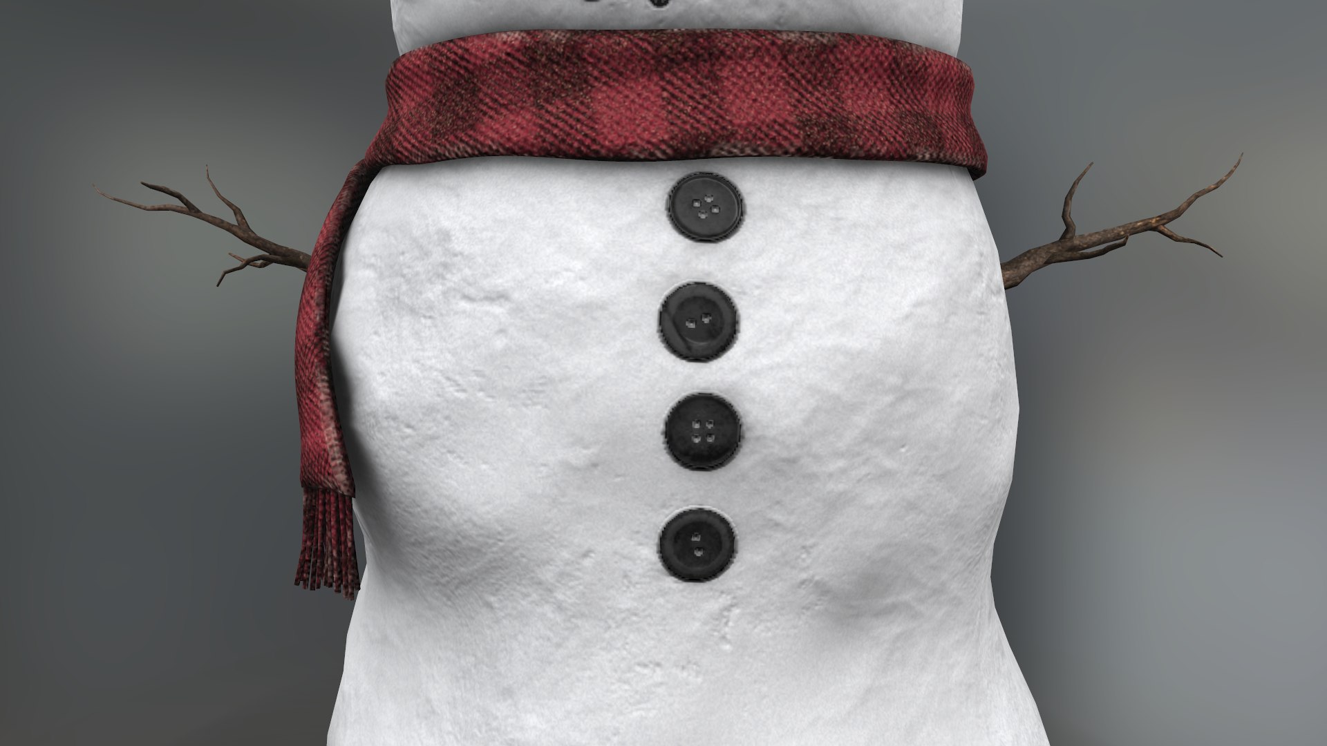 Snowman V2 3D model - TurboSquid 1715629