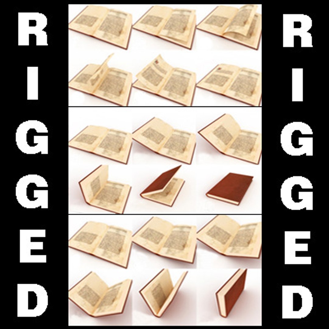 Manuscript Book Page 3d Max