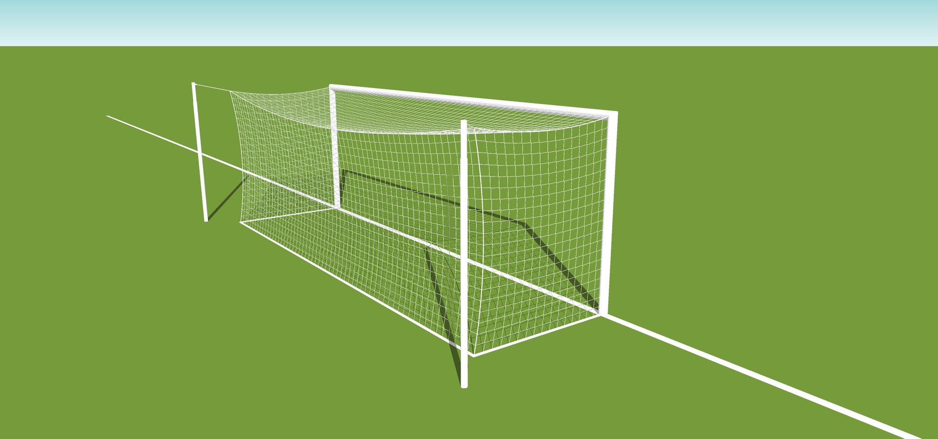 3D Model Realistic Football Goal Or Soccer Goal - TurboSquid 1809429