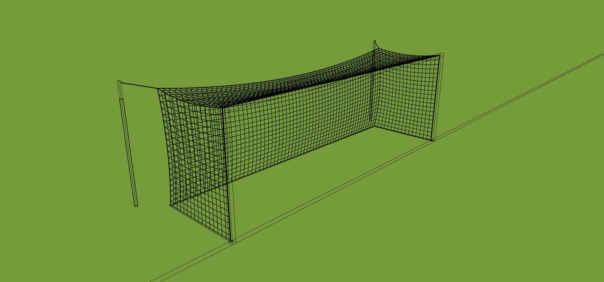 3D Model Realistic Football Goal Or Soccer Goal - TurboSquid 1809429