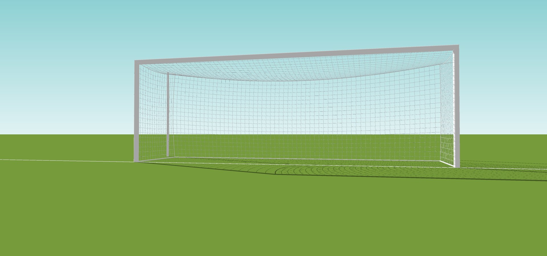 3D Model Realistic Football Goal Or Soccer Goal - TurboSquid 1809429