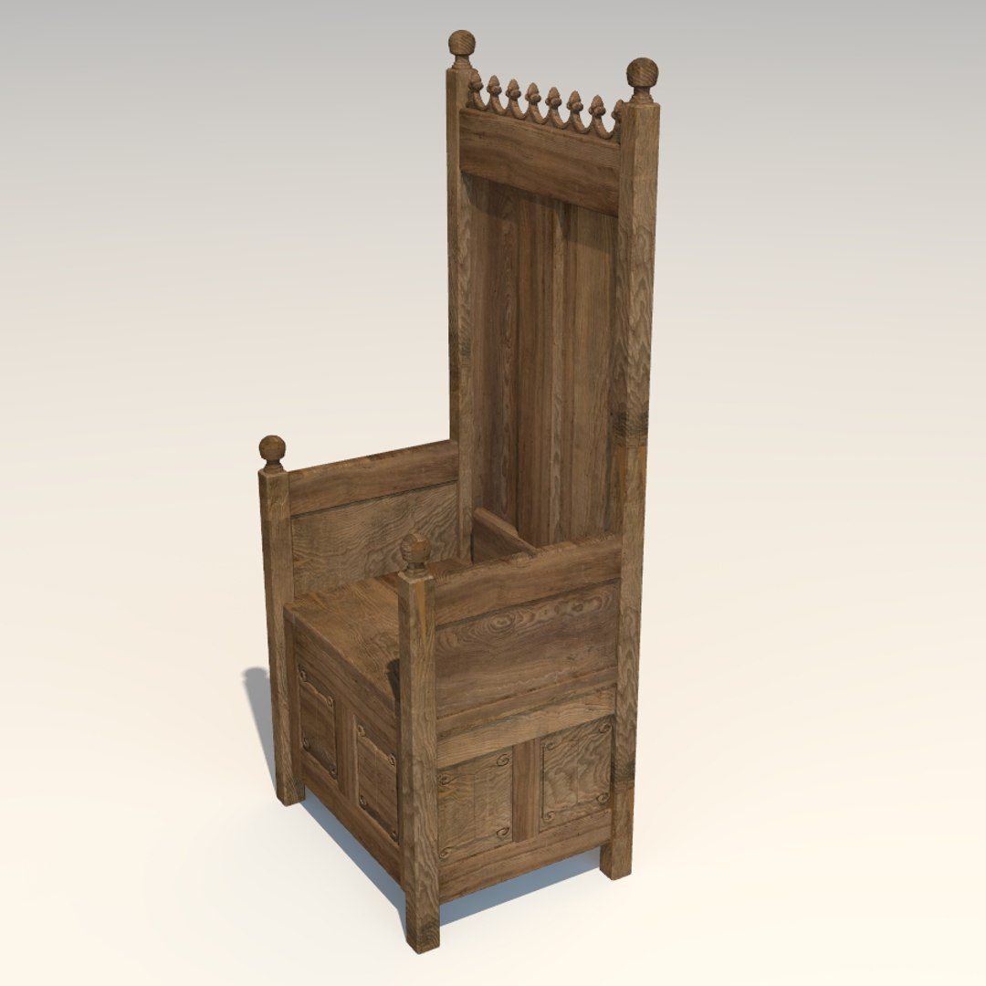 Medieval throne 3D model - TurboSquid 1394122