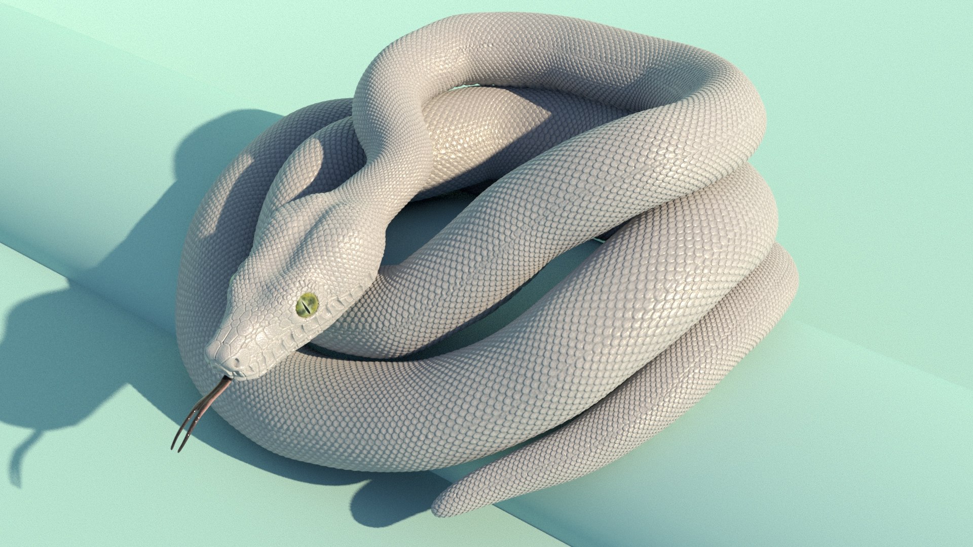 Emerald Tree Boa Rigged Animated 3D Model - TurboSquid 1727259