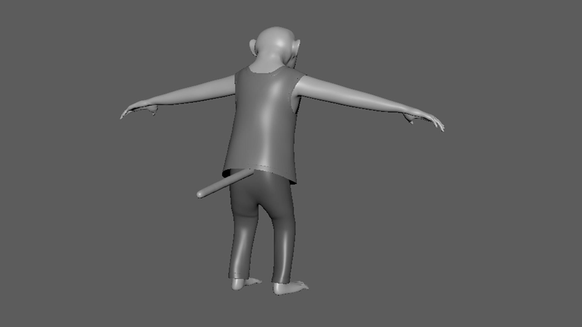 Cartoon Monkey- Base Mesh 3D Model - TurboSquid 2182726