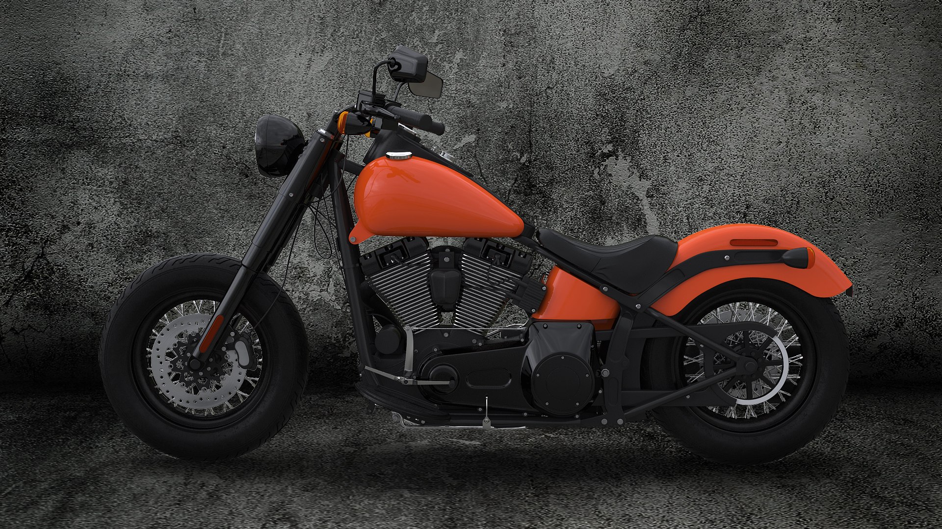 Classic motorcycle rigged cycle 3D model - TurboSquid 1557997