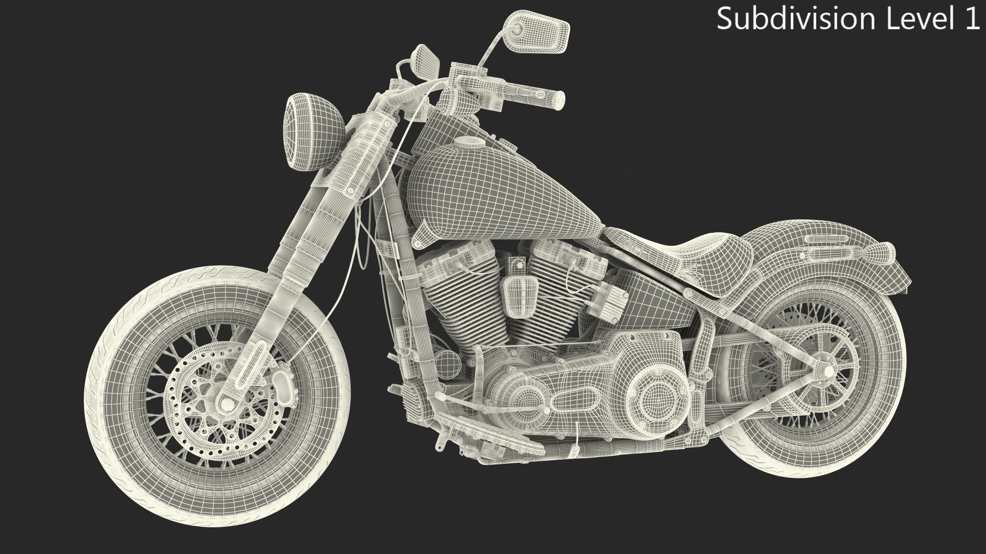 Classic motorcycle rigged cycle 3D model - TurboSquid 1557997