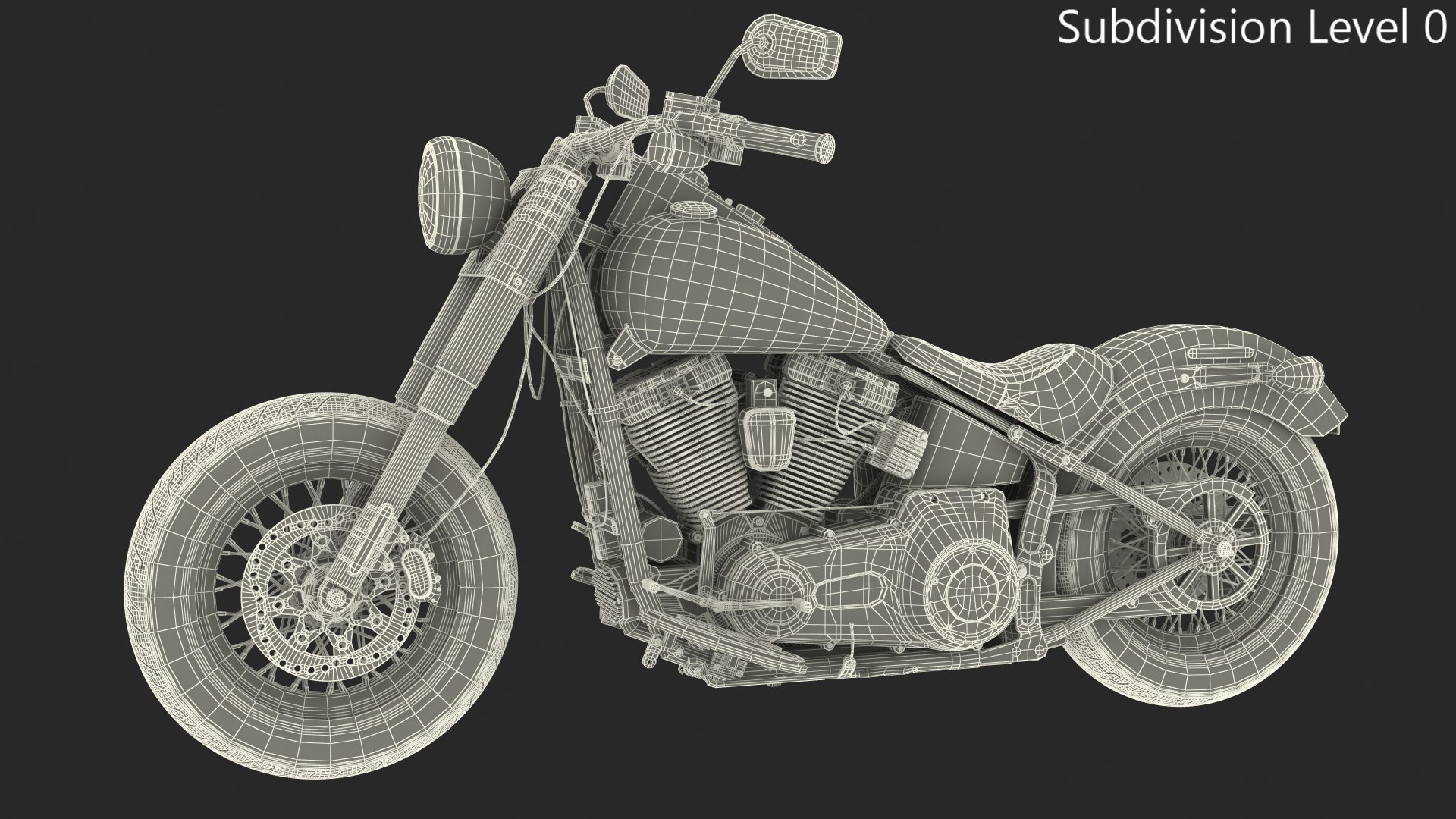 Classic motorcycle rigged cycle 3D model - TurboSquid 1557997