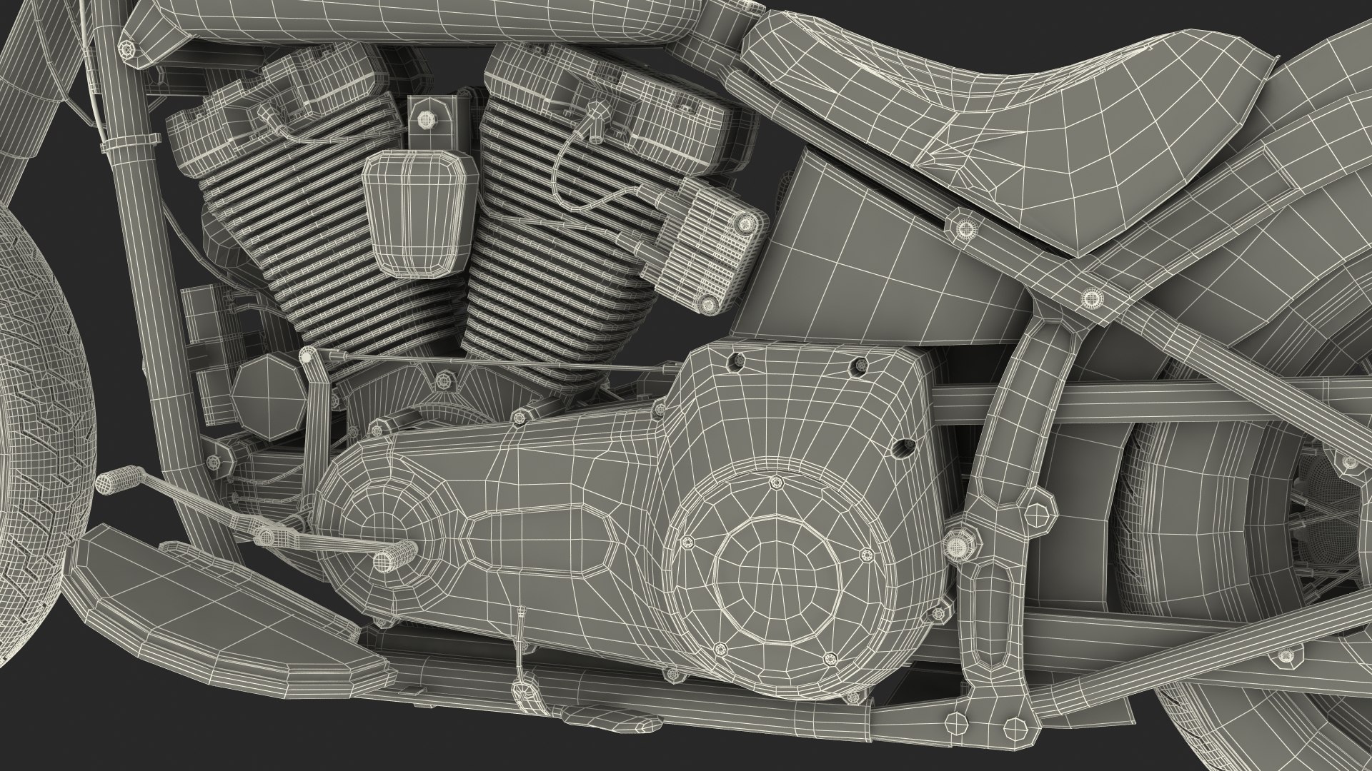 Classic motorcycle rigged cycle 3D model - TurboSquid 1557997