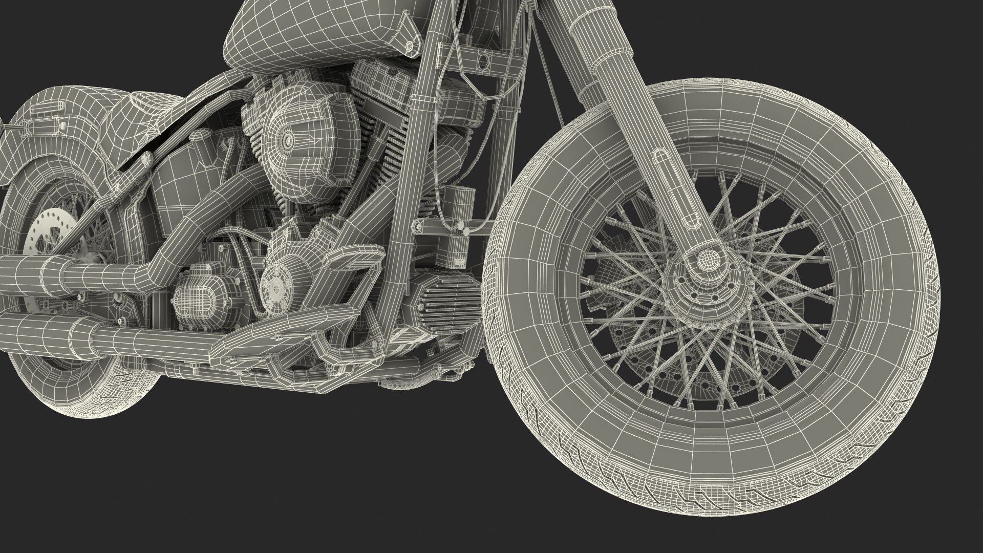 Classic motorcycle rigged cycle 3D model - TurboSquid 1557997