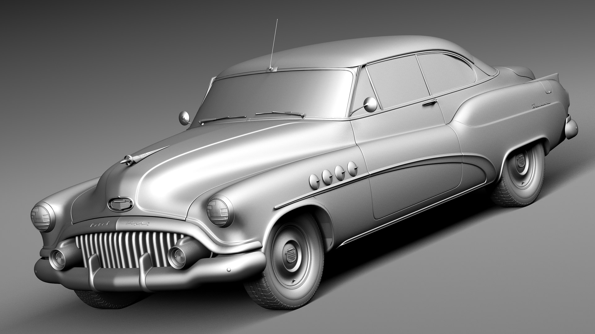 3d Buick Roadmaster Riviera Luxury