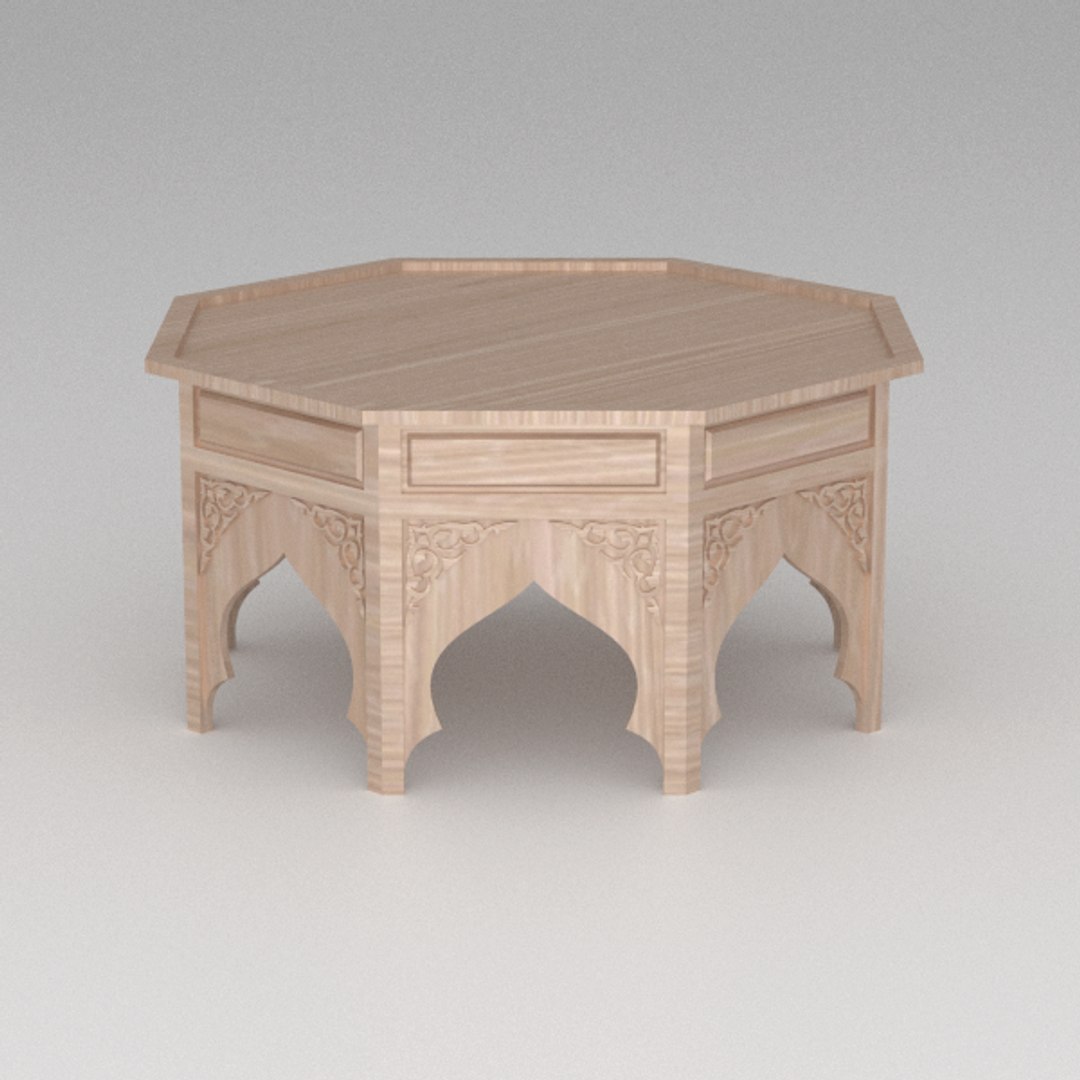 3d Moroccan Table
