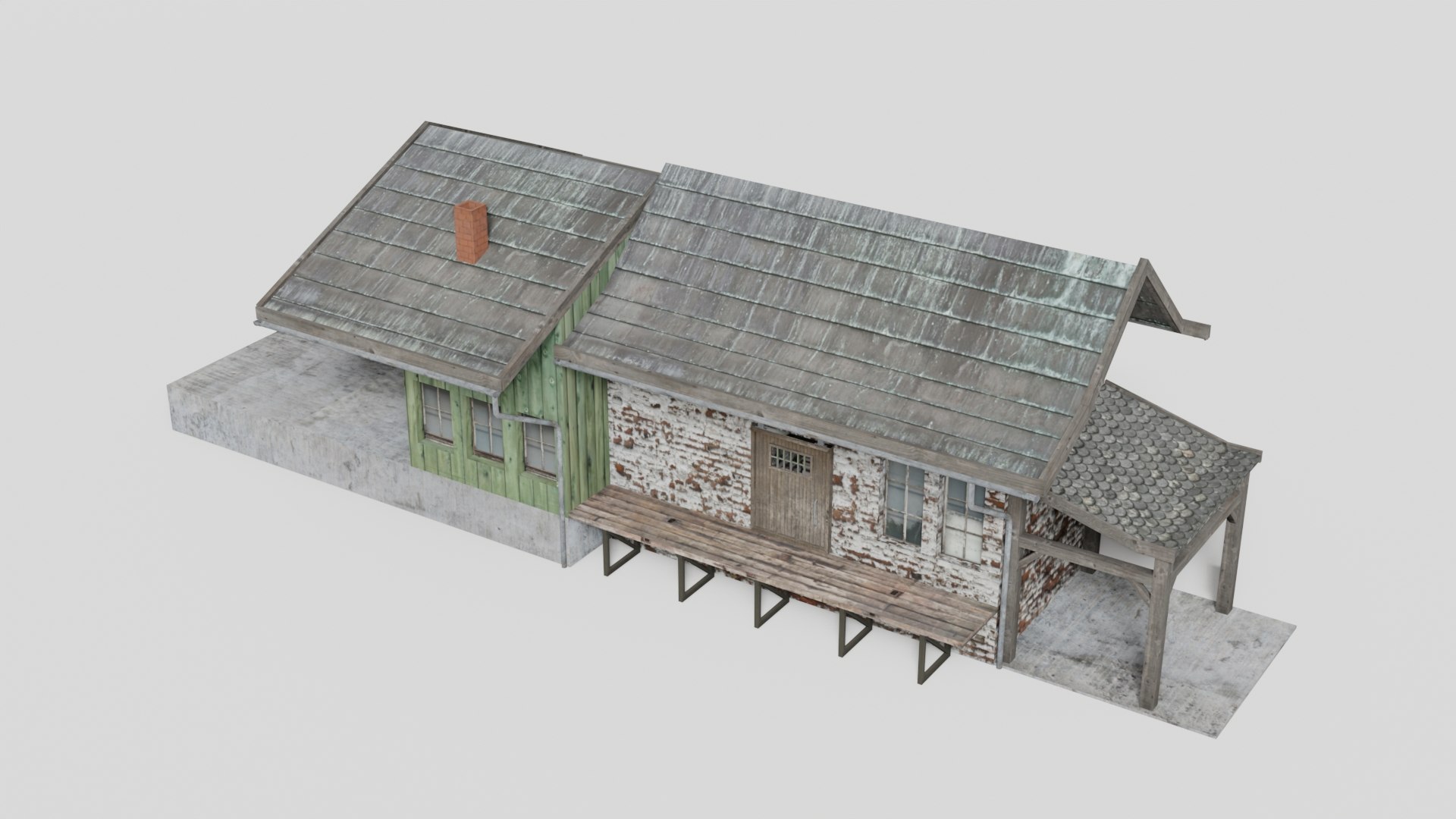 Railway Cargo Station 3D Model - TurboSquid 2117283