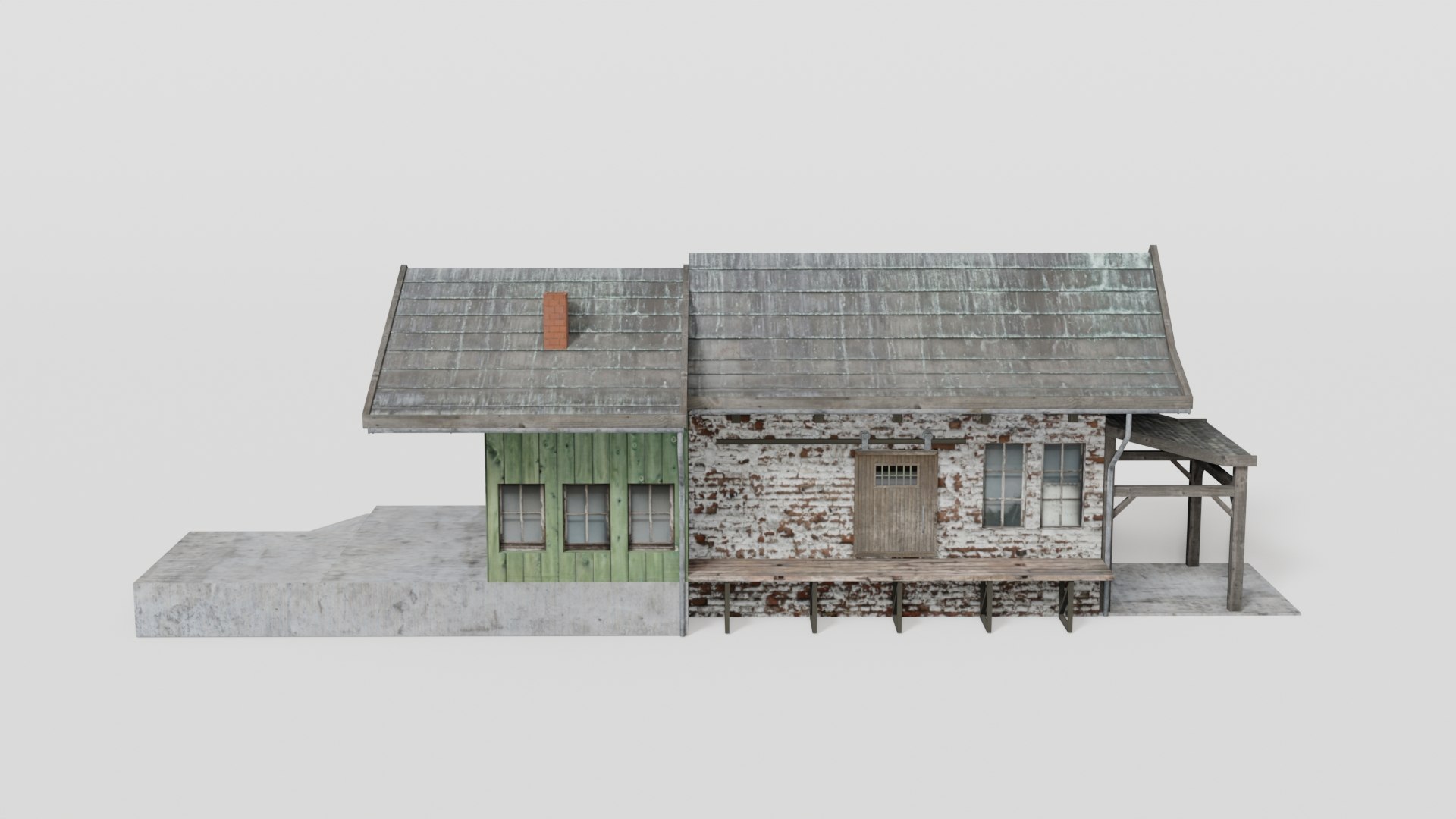 Railway Cargo Station 3D Model - TurboSquid 2117283