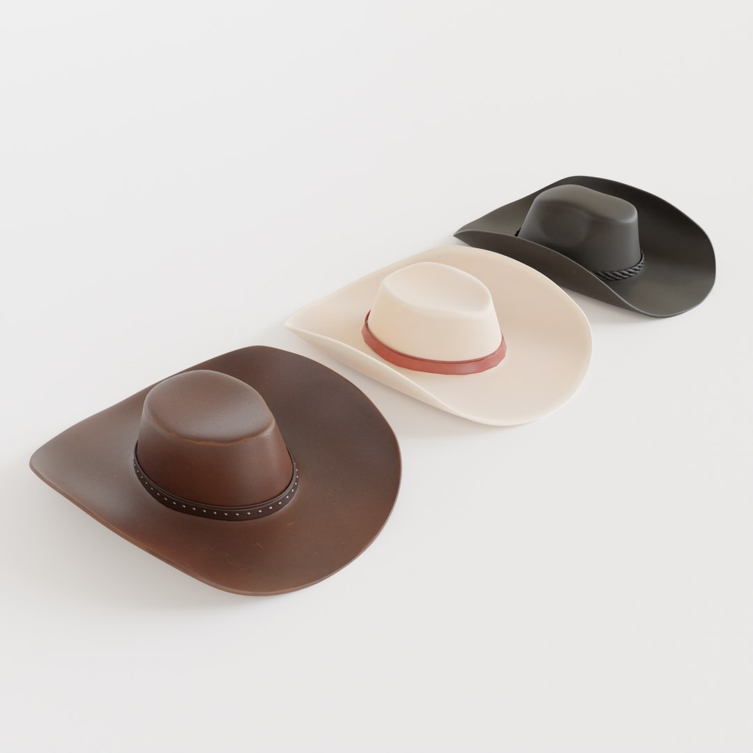 Cowboy Hats Model - TurboSquid 2118515