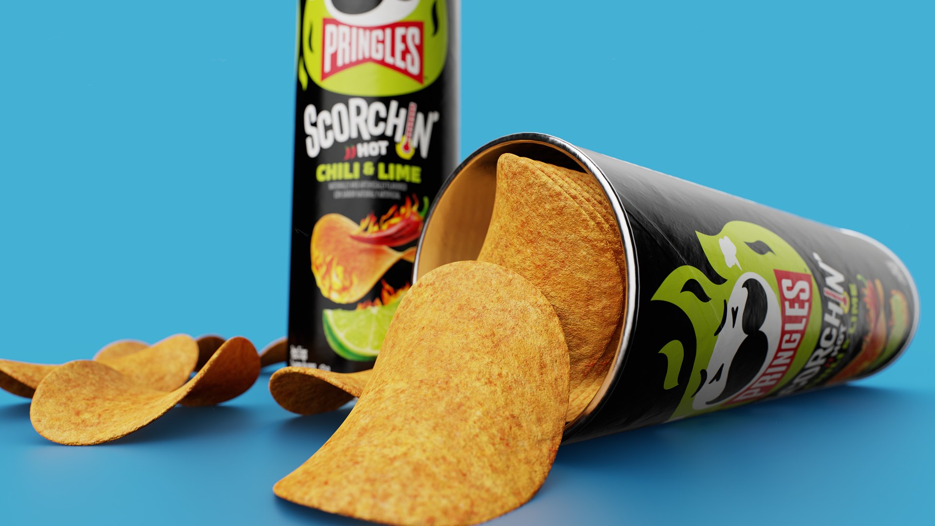 Pringles Scorchin - Chili And Lime 3D Model - TurboSquid 2309299