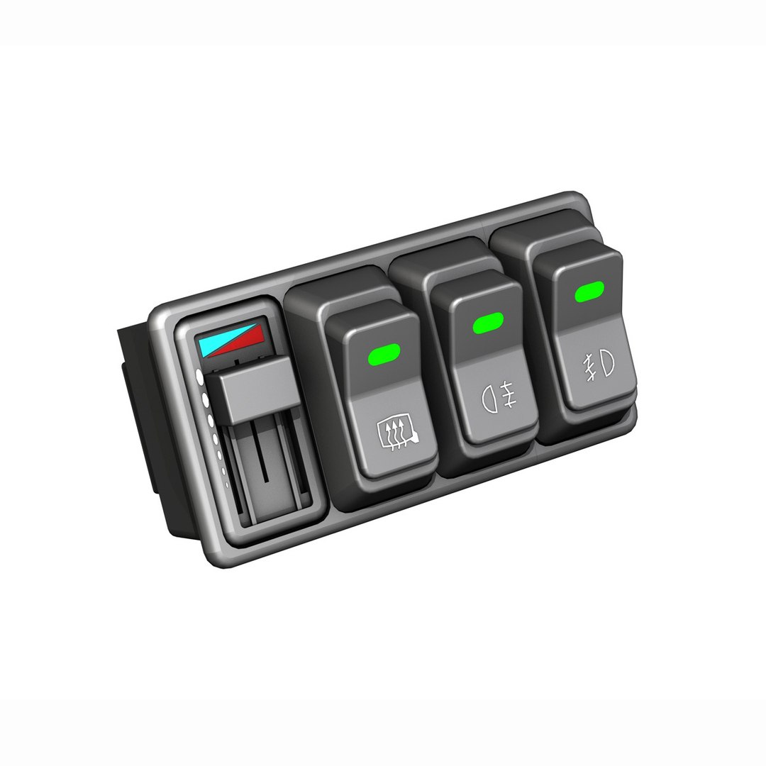 3d Rocker Switches Vehilce Model