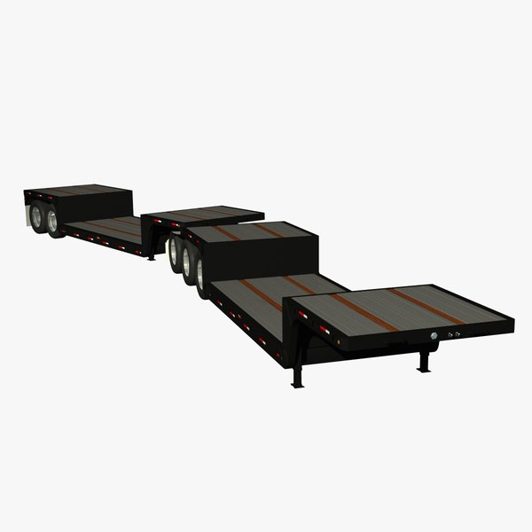 modelo 3d Dionbilt Double Drop Trailer - TurboSquid 757559
