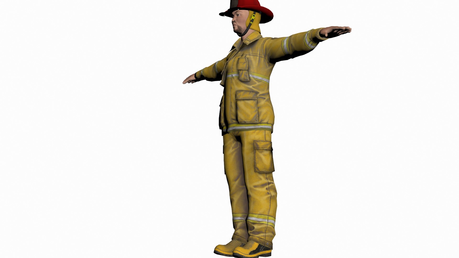 3D Fireman - Generic Model - TurboSquid 1949123