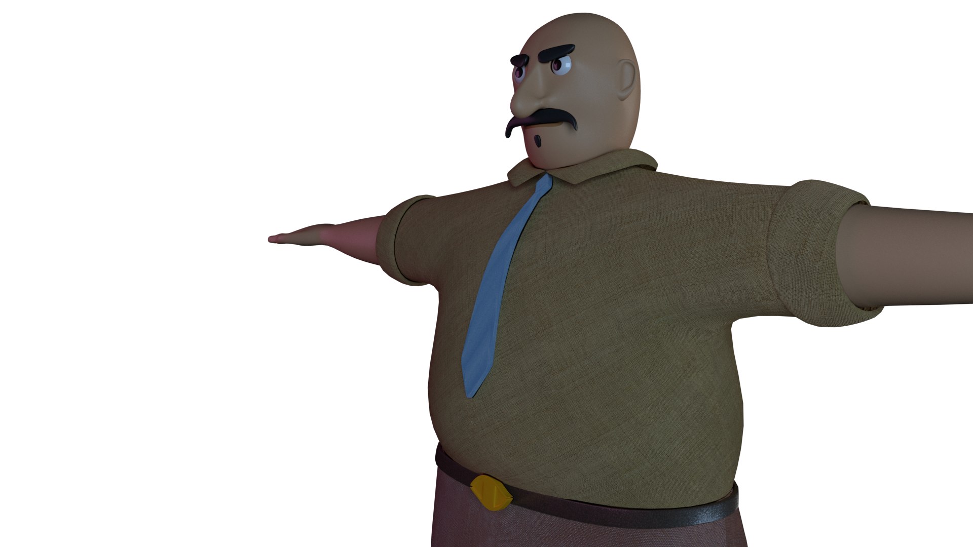 Fat Man Cartoon Character 3D Model - TurboSquid 1278510