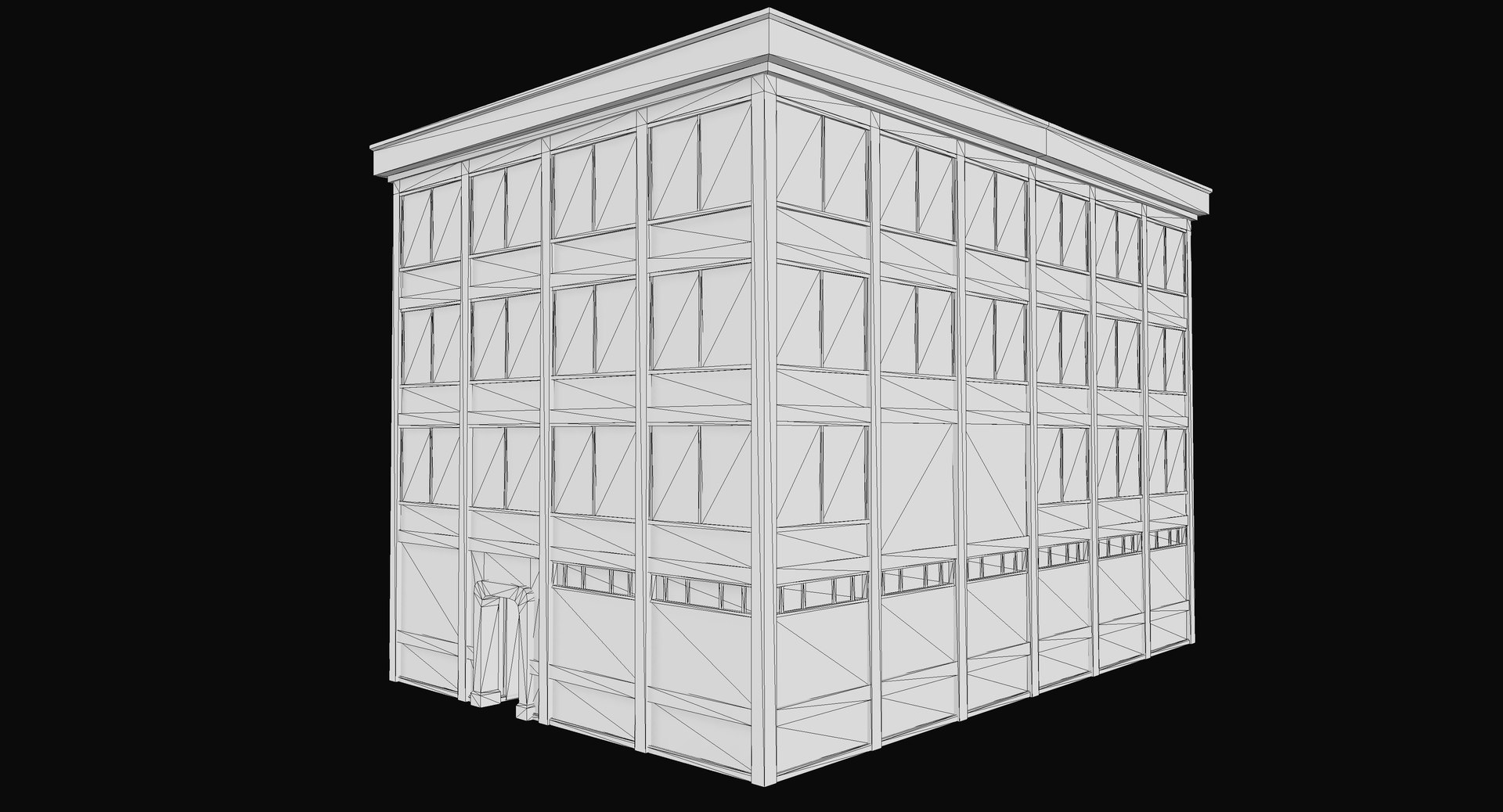 Boston Building 03 3d Model